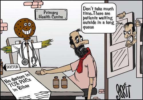 Simply put: No doctors in 70% PHCs in Bihar